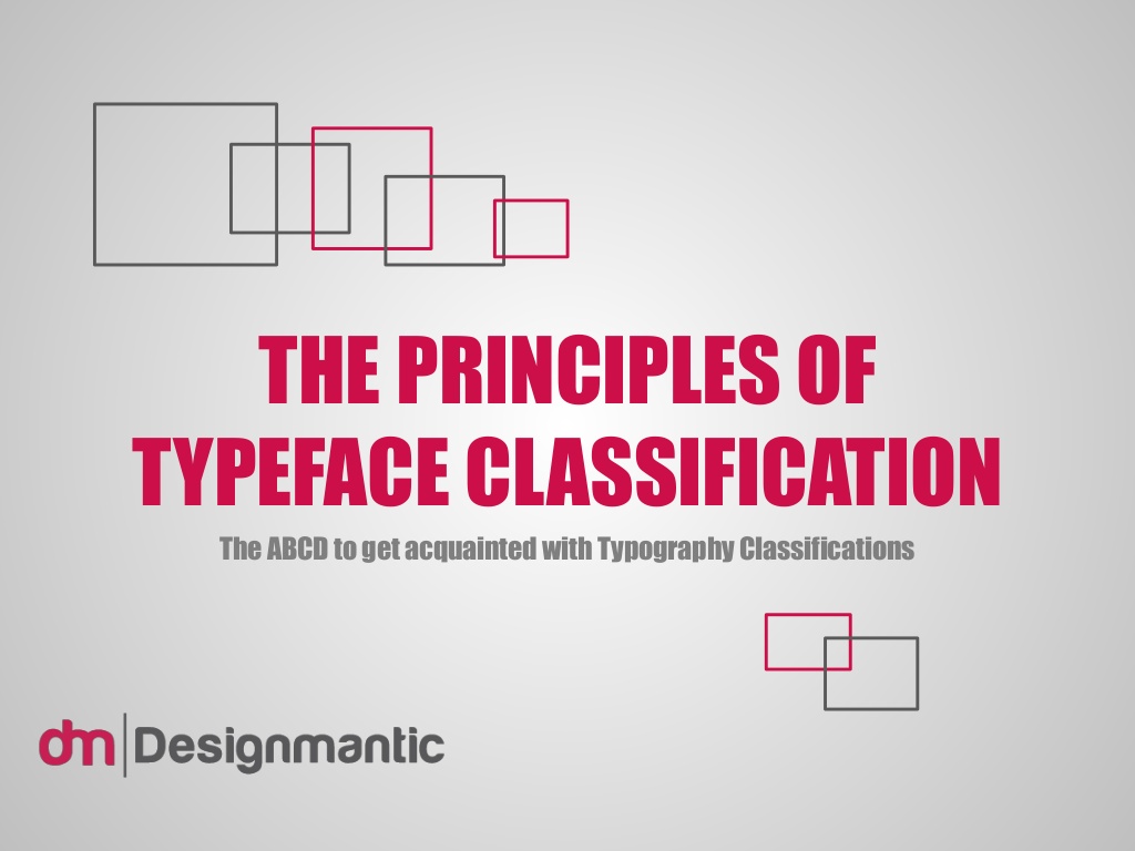 Basics of Typeface Classification | DesignMantic: The Design Shop