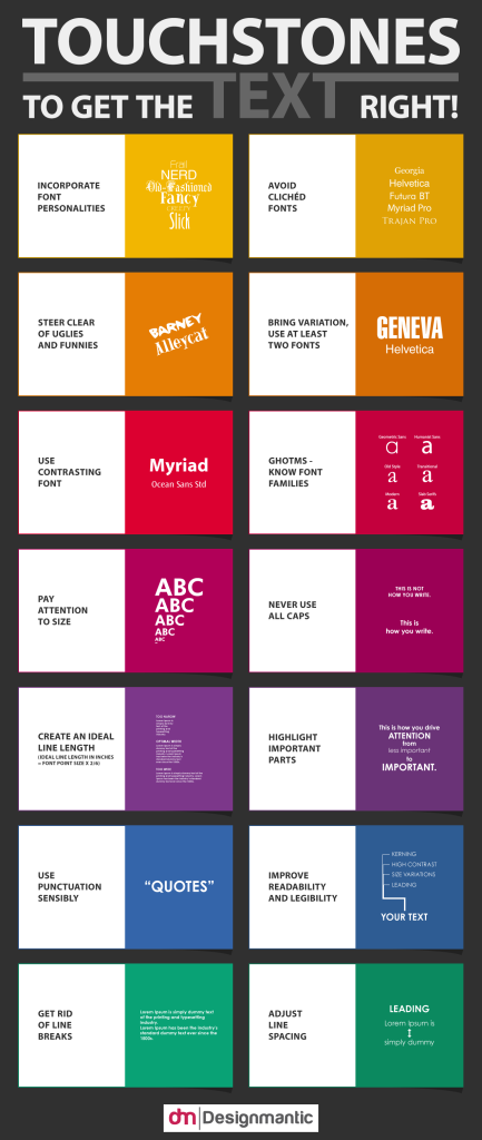 14 Rules to Get The Text Right | DesignMantic: The Design Shop