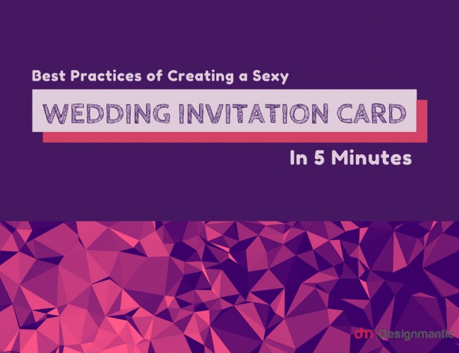 Making A Wedding Invitation Card | DesignMantic: The Design Shop