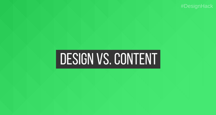 Design Shapes Content Or Content Shapes Design?