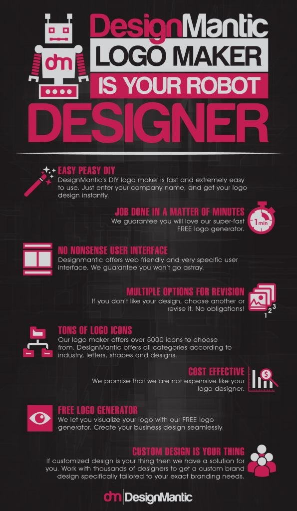 Logo Maker Is Your Robot Designer | DesignMantic: The Design Shop
