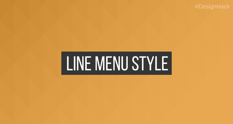 Why Line Menu Style Is Here To Stay?