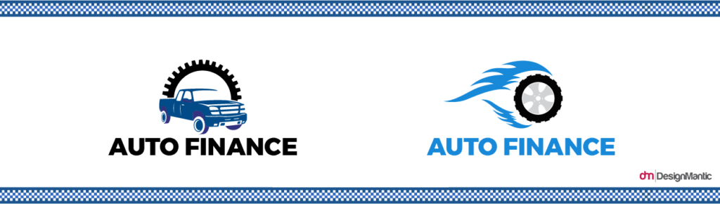 Car Finance Logos: Blue And Green | DesignMantic: The Design Shop
