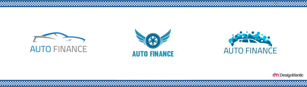 Car Finance Logos: Blue And Green | DesignMantic: The Design Shop