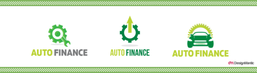 Car Finance Logos: Blue And Green | DesignMantic: The Design Shop