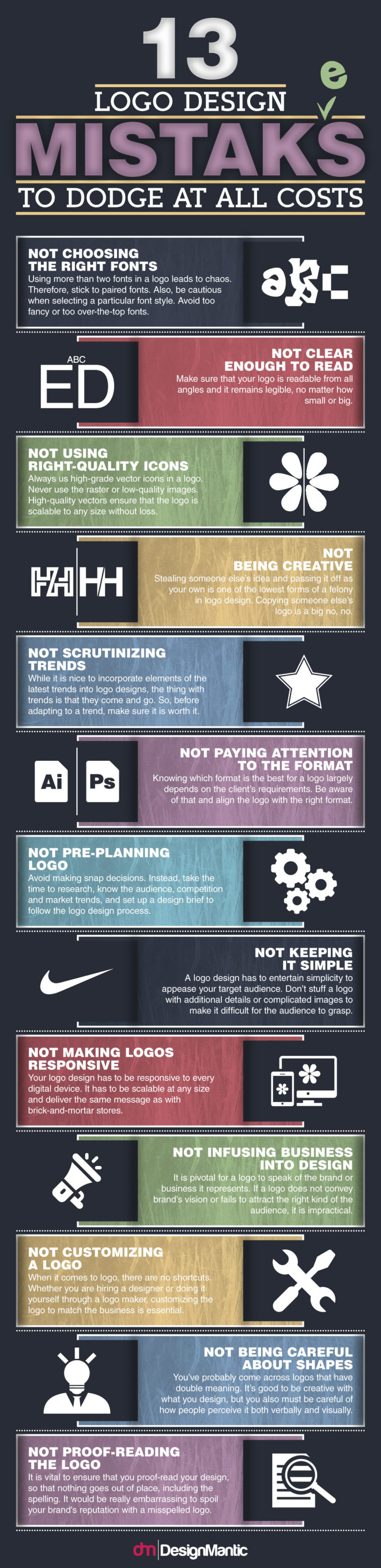 13 Logo Design Mistakes | DesignMantic: The Design Shop