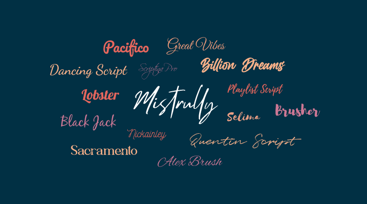 Cursive Handwriting Fonts