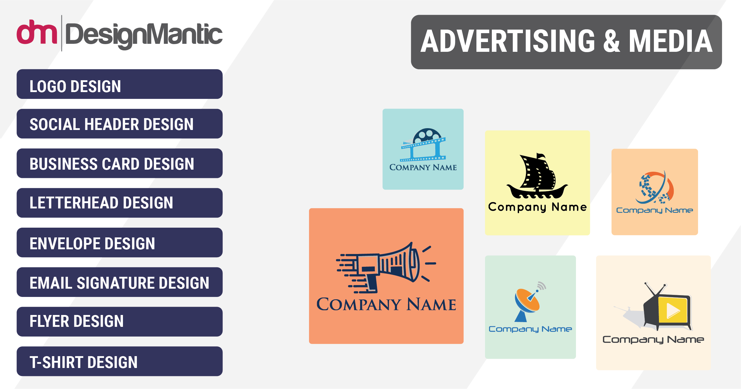 Media Logos, Advertising, News Agency, Public Relations Logo Maker ...